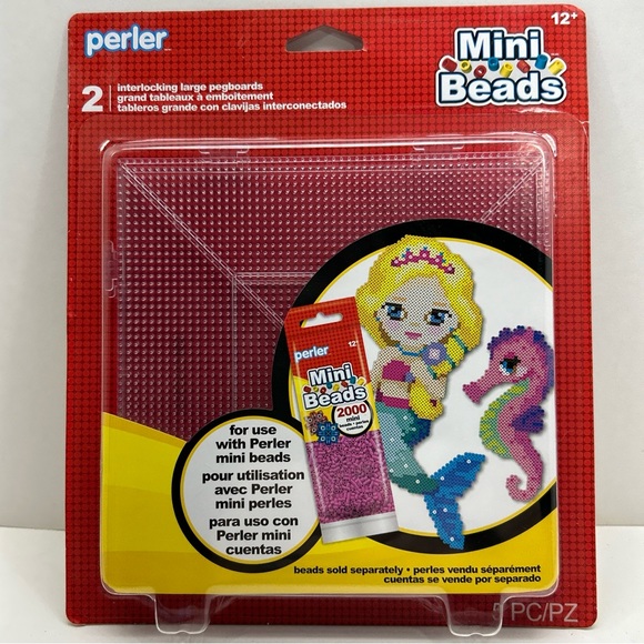 perler | Other | Perler Mini Beads Large Square Mini Pegboard Set ...